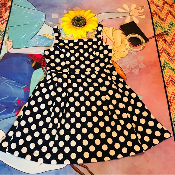 Cartise | Dresses | Beautiful Cartise Polka Dots Belted Dress | Poshmark